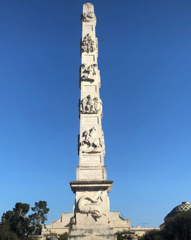 L’Obelisco tutto "leccese" in stile egizio costruito per celebrare ...